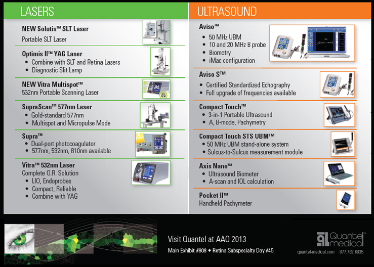AAO 2013 Quantel Medical | OphthalmologyWeb: The Ultimate Online ...