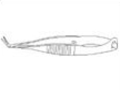 Vannas side angled capsulotomy flat handle scissors from Rumex ...